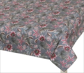 Bellatex Ubrus DITA Šedá,Růžová 100x100 cm