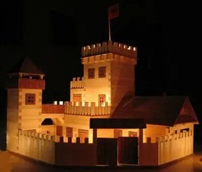 Walachia Dřevěná slepovací stavebnice Hrad / od 8 let / 607 dílů / Obt