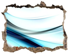 Wallmuralia Díra 3D fototapeta nálepka Abstrakce vlny 95x64 cm