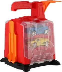 TEDDIES Garáž s vystřelovacím mechanismem / 2 autíčka v balení / 16x19