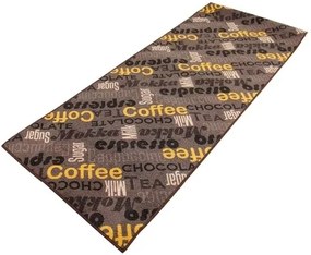 CHX Kusový koberec CAPPUCCINO 44 BARVA: Hnědá, ROZMĚR: 67x180 cm