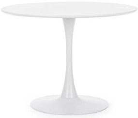 BIZZOTTO bílý kulatý stůl 100 cm 0732977