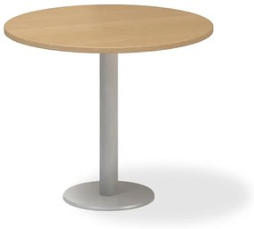 Jednací stůl ProOffice, průměr 90 cm, buk