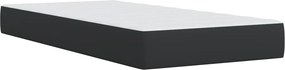 Box spring postel s matrací černá 90x200 cm umělá kůže 3285193