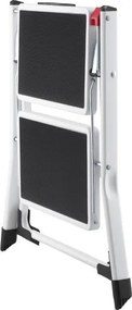 Schůdky, 2stupňová, nosnost 150 kg, Ergonomická skládací ocelová schůdková stolička
