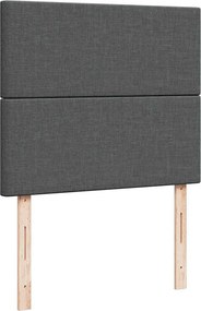 Box spring postel s matrací tmavě šedá 120x200 cm textil 3292017