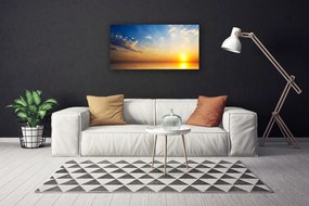 Obraz na plátně Východ Mraky Krajina 125x50 cm
