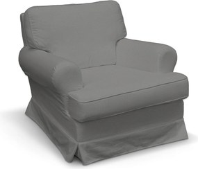 Potah na křeslo Barkaby barva šedá látka sametová