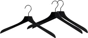 MAWA Ramínko ALL IN BLACK černé / Dřevo / Ergonomický tvar / 45 cm / 3