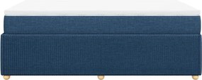 Box spring postel s matrací modrá 120x200 cm textil 3285566