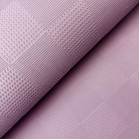Ervi 100% Bavlněný multifunkční deka-přehoz na postel Waffle - Levandulový