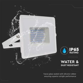 LED Reflektor LED/50W/230V 6500K IP65 bílá