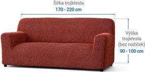 Bielastické potahy COSTINA měděná dvojkřeslo (š. 120 - 160 cm)
