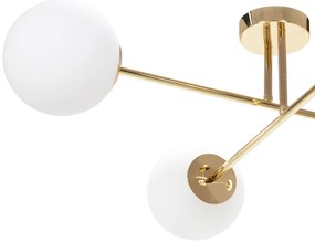 Tutumi, stropní lampa skleněné koule 4xE27 APP1248-4CP, zlatá lesklá, OSW-14037