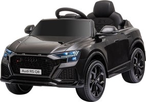 HOMCOM Dětské Elektrické Auto +3 roky Licencované Audi RS Q8 se 6V Baterií, 2 Motory, Dálkovým Ovládáním, Hudbou, MP3, Klaksonem a Světly, Maximální …