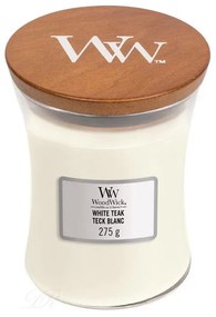 WoodWick Svíčka White Teak váza střední, 275 g