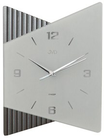 JVD Skleněné designové nástěnné hodiny JVD NS13011.1