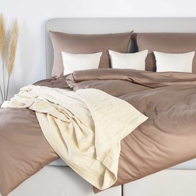 Saténové povlečení Chocolate touch Velikost: 140 x 200 + 70 x 90