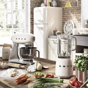 Stolní mixér Smeg 50's style BLF01WHUK / 800 W / 18 000 ot./min. / bílá