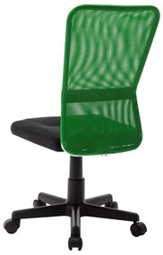 Petromila Kancelářská židle černá a zelená 44x52x100 cm síťovina textil