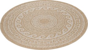 Ayyildiz, AKCE: 160x160 (průměr) kruh cm Kusový koberec Comilla 887 Beige kruh, béžová, chodba / předsíň