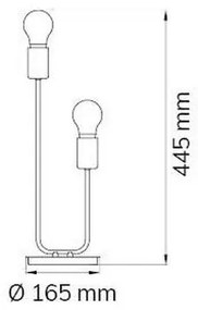 Wofi 8255.02.10.8000 - Lampová noha YORK 2xE27/60W/230V