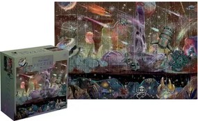 INTERDRUK Puzzle Mettalic Fantasy: Výprava do vesmíru / 500 dílků / ro