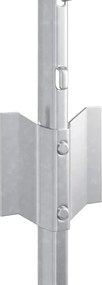 Zabudovaný plotový sloupek 22 ks Stříbrná 120 cm 3335952