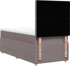 Box spring postel s matrací taupe 100 x 200 cm textil 3291985