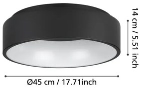 Eglo 390049 - LED Stmívatelné stropní svítidlo MARGHERA LED/25,5W/230V 3000K