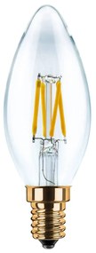 SEGULA LED svíčka E14 3W 2 200K Filament čirá