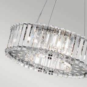 LED závěsné světlo Crystal Skye Ø 43,8 cm