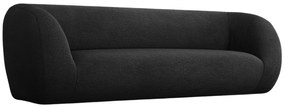 OnaDnes -20% Černá bouclé třímístná pohovka Cosmopolitan Design Essen 230 cm