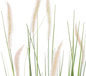 Umělá rostlina v květináči 87 cm REED PLANT Beliani