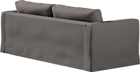 Potah na pohovku IKEA  Karlstad 3-místná, nerozkládací, dlouhý barva šedá látka pletený vzor