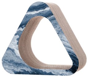 Ekomazlicek.cz Škrabadlo pro kočky TRIANGLE Colour Hloubka škrabadla: 40 cm, Motiv: Bluish