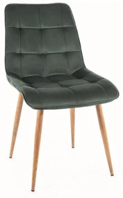 SIGNAL Jídelní židle - CHIC D Velvet, různé barvy na výběr Čalounění: zelená (Bluvel 78)