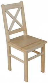 dřevěná jídelní židle z masivního dřeva borovice KRZ-O2 metdrew