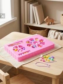 Sinsay - DIY sada na výrobu náramků s korálky - pastelová růžová