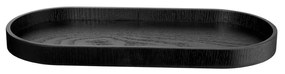 ASA Selection Dřevěný tác SONOKO oválný 35,5x16,5cm černý