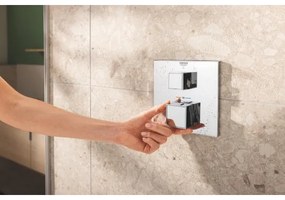GROHE 34879000 - Podomítkový sprchový systém PRECISION CUBE 310 × 310 mm chrom