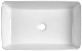 Aqualine Aqualine, Keramické umyvadlo na desku, 54x33cm, bílá, 54331