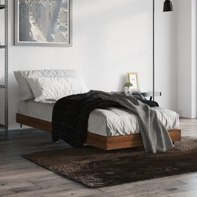 vidaXL Rám postele 75 x 190 cm kompozitní dřevo [832210] Barva: hnědý dub