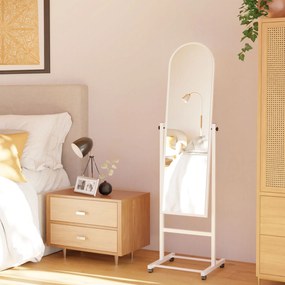 Stojací zrcadlo Evoir – bílá
