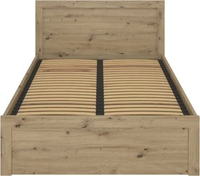 Postel 140x200 s úložným prostorem dub artisan Ayson