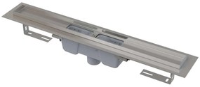 Alca - Sprchový žlab 65 cm, s okrajem pro perforovaný rošt, nerez APZ1001-650