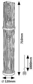 Rabalux 74022 - Stojací lampa ROXAS 2xE27/40W/230V