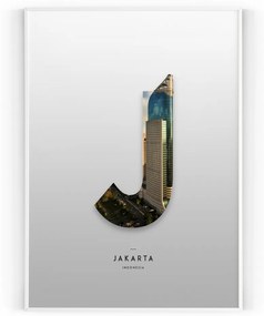 Plakát / Obraz Jakarta Pololesklý saténový papír 210 g/m² A4 - 21 x 29,7 cm