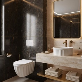 Rea Duo, umyvadlo na desku 380x380x145 mm, bílá lesklá, REA-U3602
