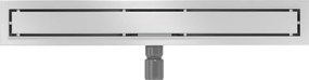 Mexen Flat nerezový sprchový žlab 60 cm vzor M13, 2v1, 1010060-15